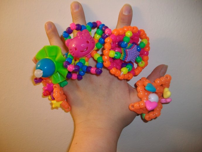 New kandi rings! by KandiToYBoX - Kandi Photos on Kandi Patterns