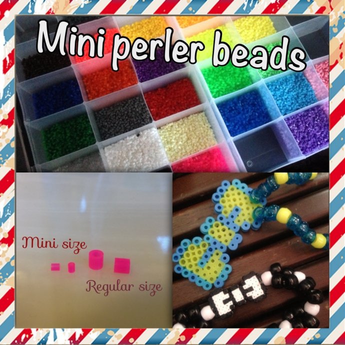Mini perler vs regular perler by kokobear - Kandi Photos on Kandi Patterns