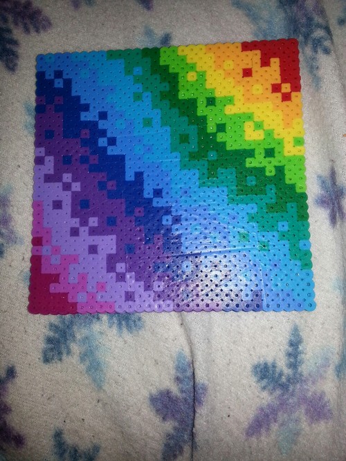 blendy rainbow perler by livefree22 - Kandi Photos on Kandi Patterns