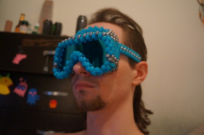kandi goggles (glow in the dark) by Halodiablo - Kandi Photos on Kandi ...