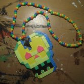 Neon Skull kandi by Sonicshuffle - Kandi Photos on Kandi Patterns