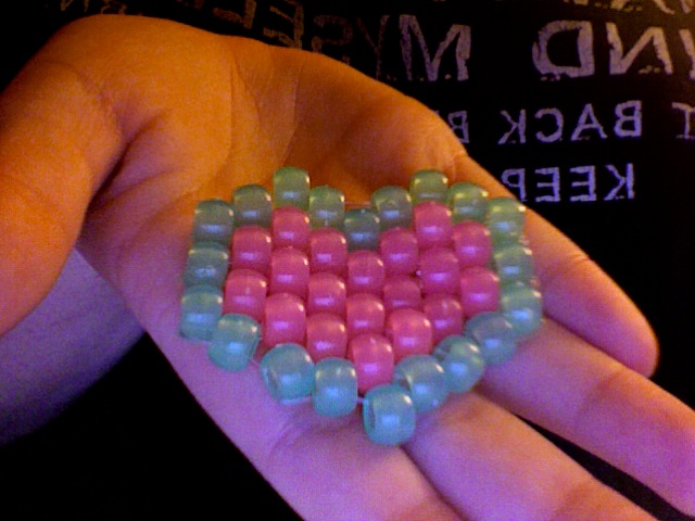 Peyote heart by PureSugar - Kandi Photos on Kandi Patterns