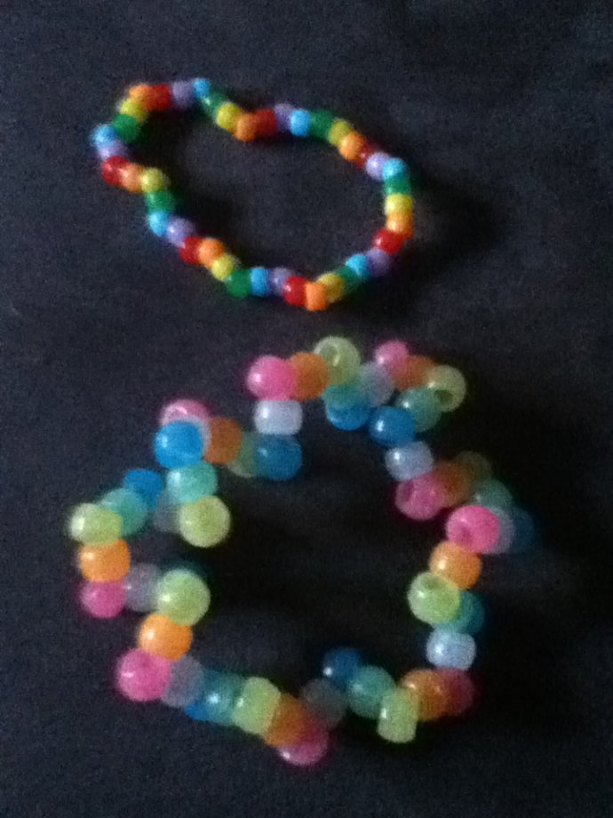 mini rainbow and glow scrunchie by plurrPanda - Kandi Photos on Kandi ...