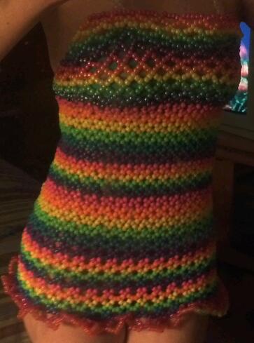 rainbow kandi dress by LitMissBailey - Kandi Photos on Kandi Patterns