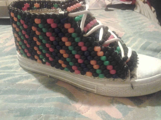 Kandi shoes by lefreakchic - Kandi Photos on Kandi Patterns