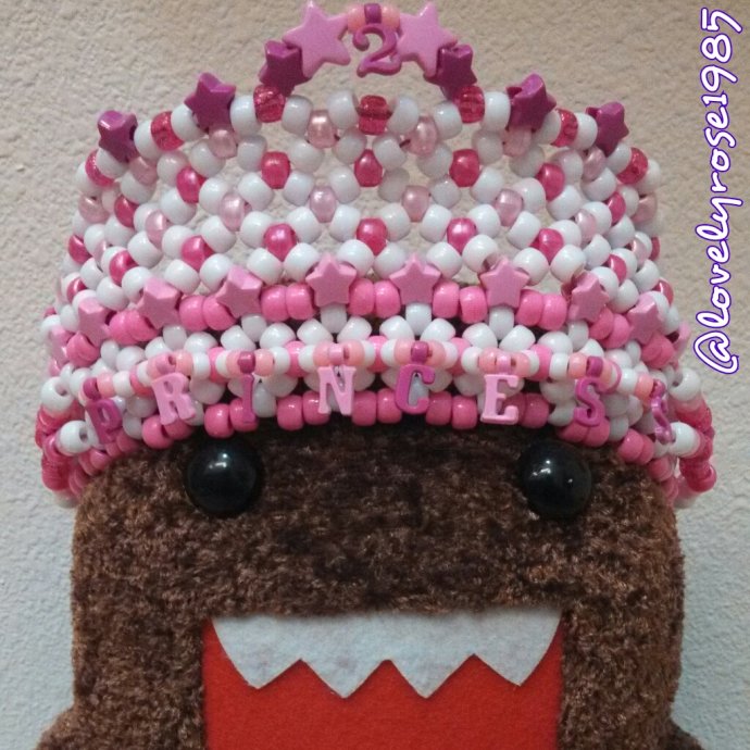 PINK PRINCESS CROWN by lovelyrose1985 - Kandi Photos on Kandi Patterns