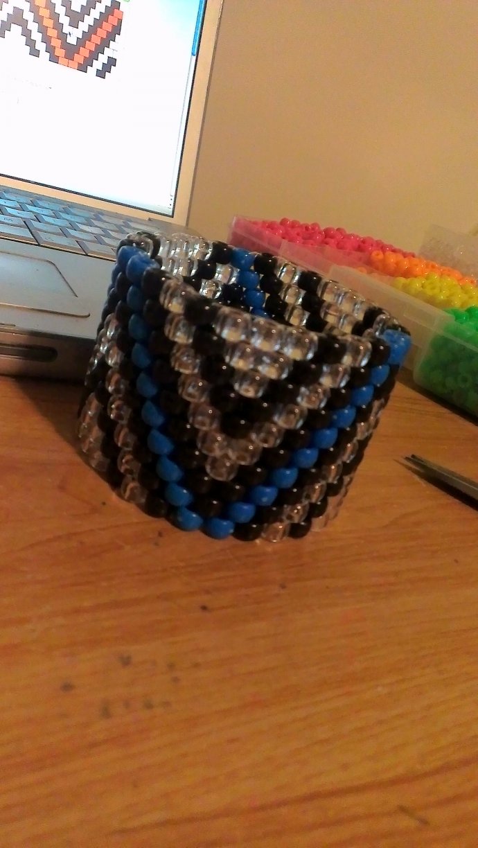 Zig Zag Peyote Cuff by MoshASaur - Kandi Photos on Kandi Patterns
