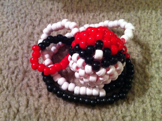 3D Kandi Pokeball Necklace by ttjjll07 - Kandi Photos on Kandi Patterns