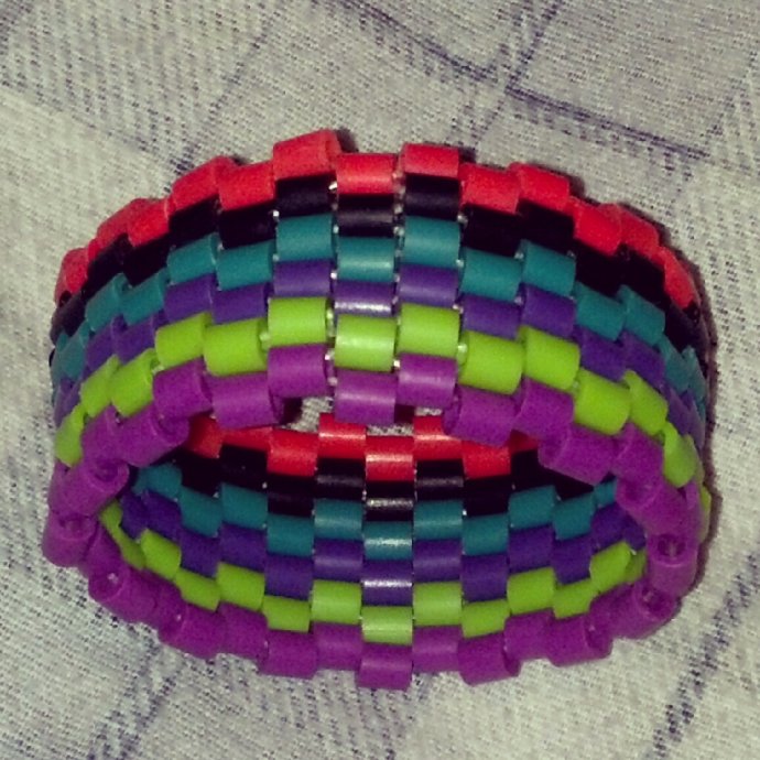 my first perler cuff by Silly_Melody - Kandi Photos on Kandi Patterns