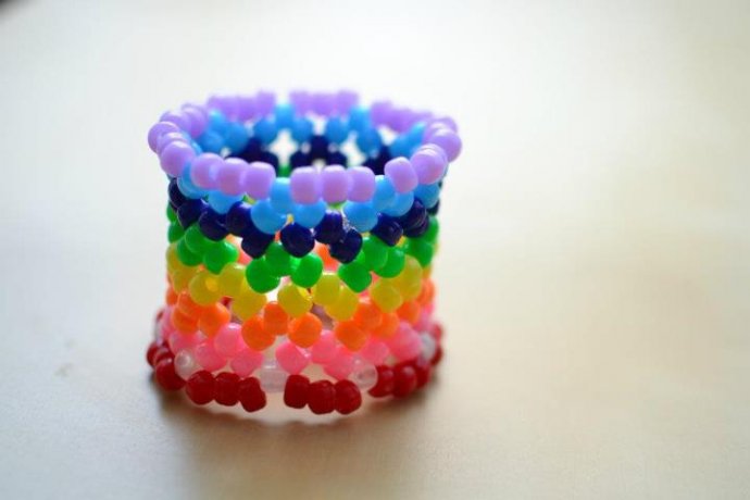 Small Jester Cuff by puppypetter - Kandi Photos on Kandi Patterns