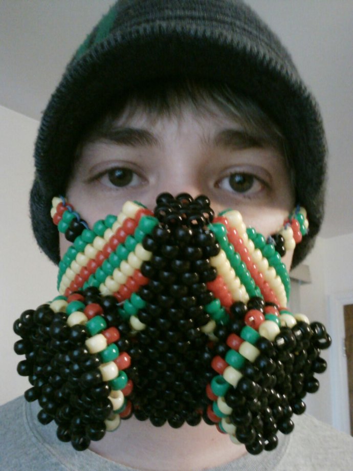 Rasta Gas Mask by l0stskillz - Kandi Photos on Kandi Patterns
