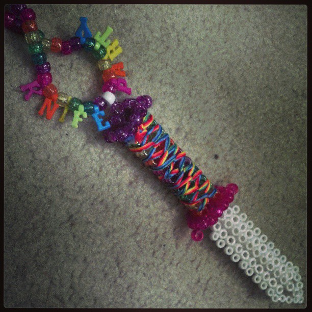Knife Party Kandi Knife by comicalchaos - Kandi Photos on Kandi Patterns