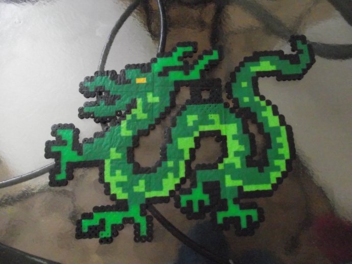 Chinese Wood Dragon by Soggy_Enderman - Kandi Photos on Kandi Patterns