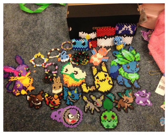 All my pokemon kandi by SoRainbowDashing - Kandi Photos on Kandi Patterns
