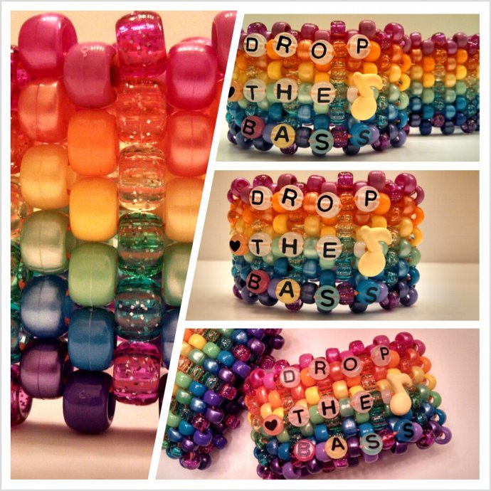 DROP THE B*** Rainbow cuff and rainbow cuff by lovelyrose1985 - Kandi ...