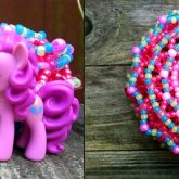 Pinkie Slinky Cuff by MissIlluminaughty - Kandi Photos on Kandi Patterns