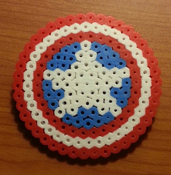 Captain America Shield by Kayti - Kandi Photos on Kandi Patterns