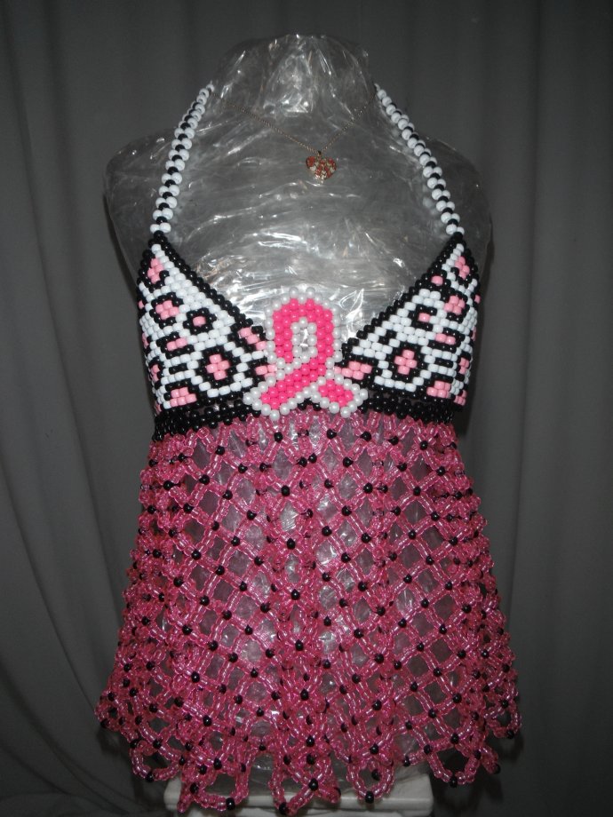 Cancer awareness Kandi dress/shirt by kandilover - Kandi Photos on ...