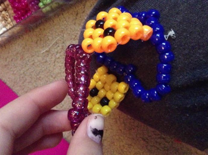 Pacman cuff by Damaged_Angel - Kandi Photos on Kandi Patterns