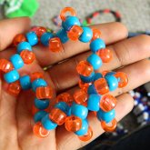 Transparent Orange and Teal Scrunchie Single by laurencx - Kandi Photos ...