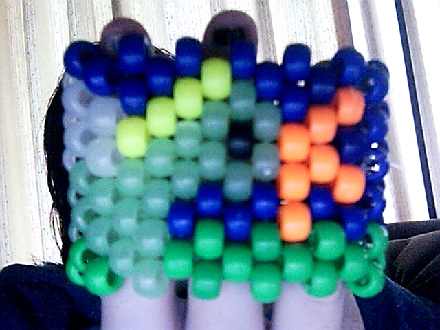 Kandi Dragon Cuff by Amber_Nickole - Kandi Photos on Kandi Patterns