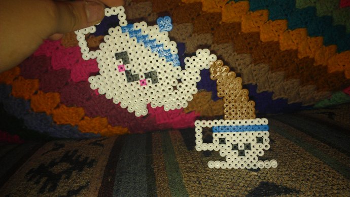 Tea Pot and Tea Cup by xxpancake - Kandi Photos on Kandi Patterns