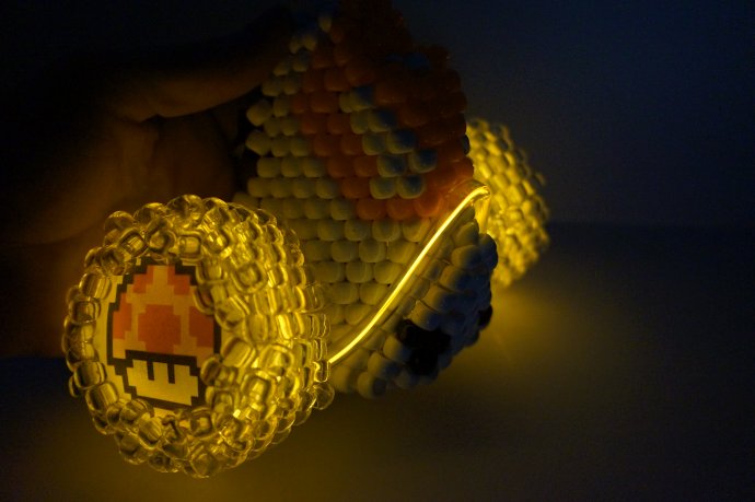Mario mushroom kandi gas mask by Halodiablo - Kandi Photos on Kandi ...
