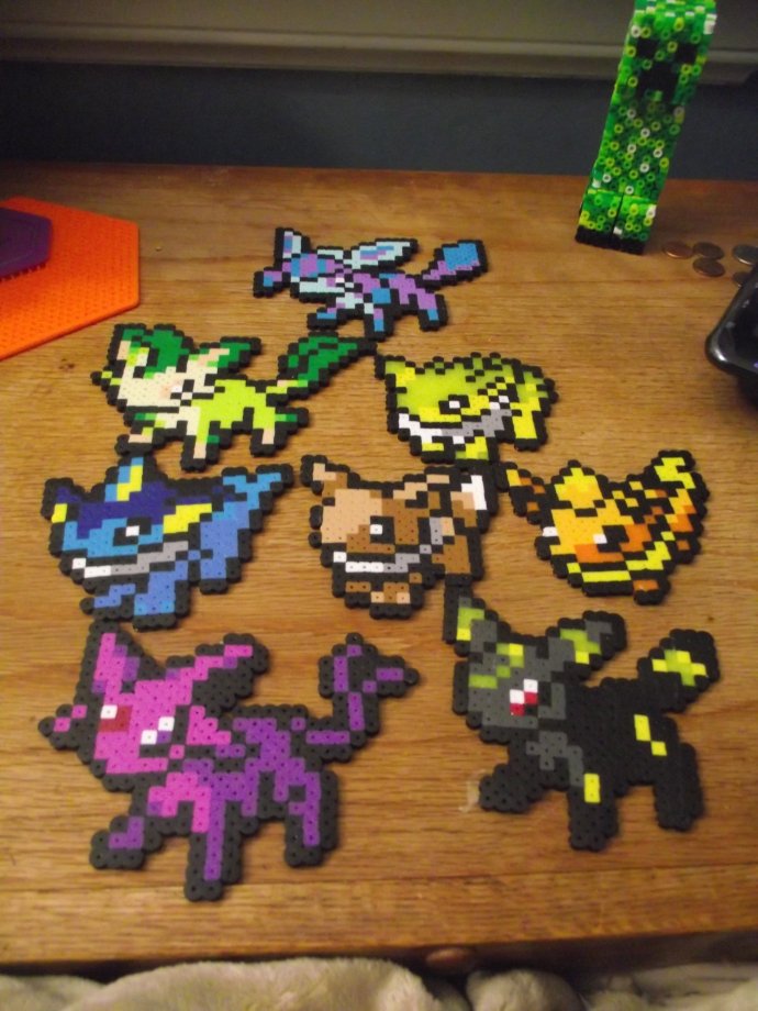 Eevee Evolutions by Soggy_Enderman - Kandi Photos on Kandi Patterns