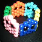 Pacman Ghost Cuff by KrispyCakesKirby - Kandi Photos on Kandi Patterns