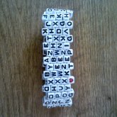 Mini Letter Cuff by Carma1012 - Kandi Photos on Kandi Patterns