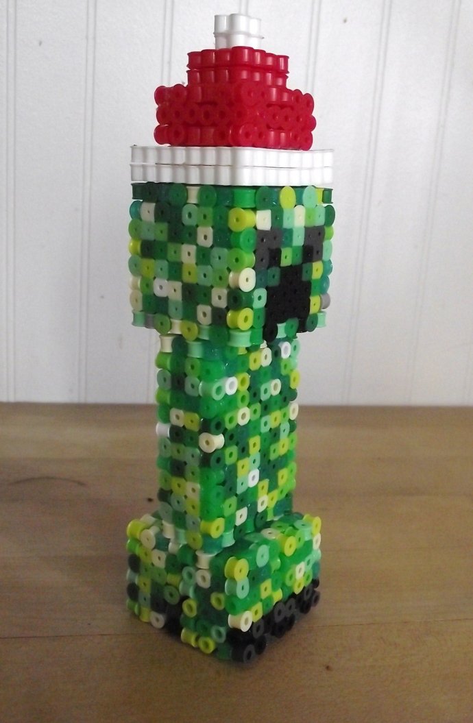 Christmas Creeper by Soggy_Enderman - Kandi Photos on Kandi Patterns