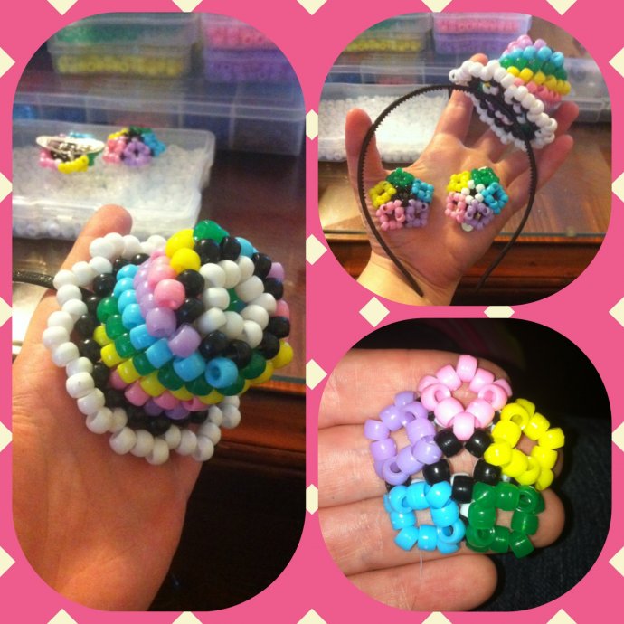 My first kandi top hat by Wolffy - Kandi Photos on Kandi Patterns