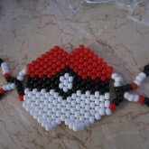 Kandi Pokeball Mask by MonSta - Kandi Photos on Kandi Patterns