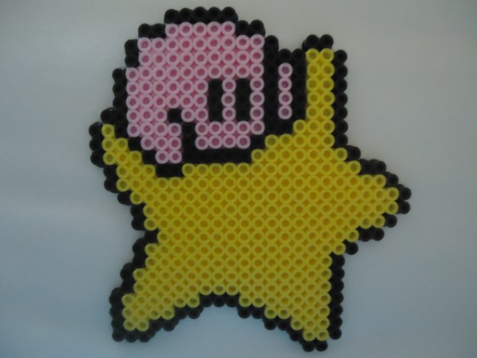 Kirby on a Star by PerlerHime - Kandi Photos on Kandi Patterns