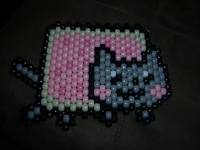 Nyan Cat Peyote Stitch by JinxyJess - Kandi Photos on Kandi Patterns