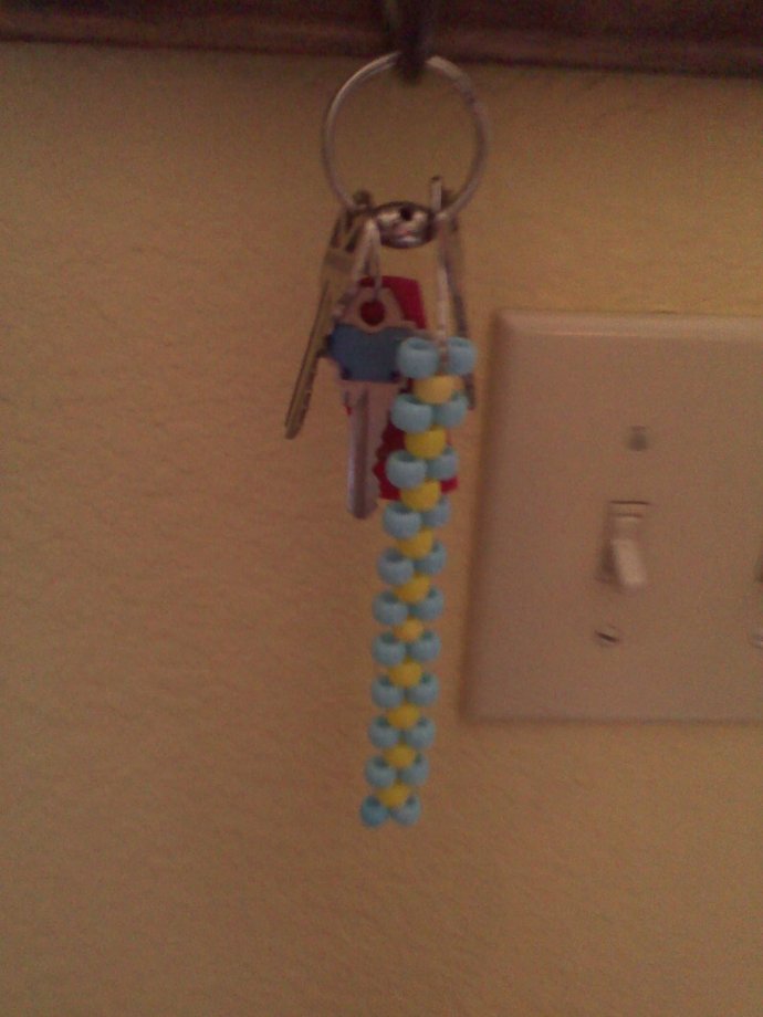 Peyote Stitch Keychain by Carlina_Sunshine - Kandi Photos on Kandi Patterns