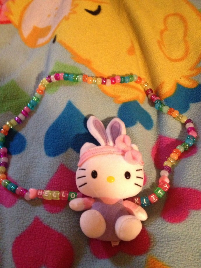 Hello Kitty Kandi Necklace by CareBearGirl2185 - Kandi Photos on Kandi ...