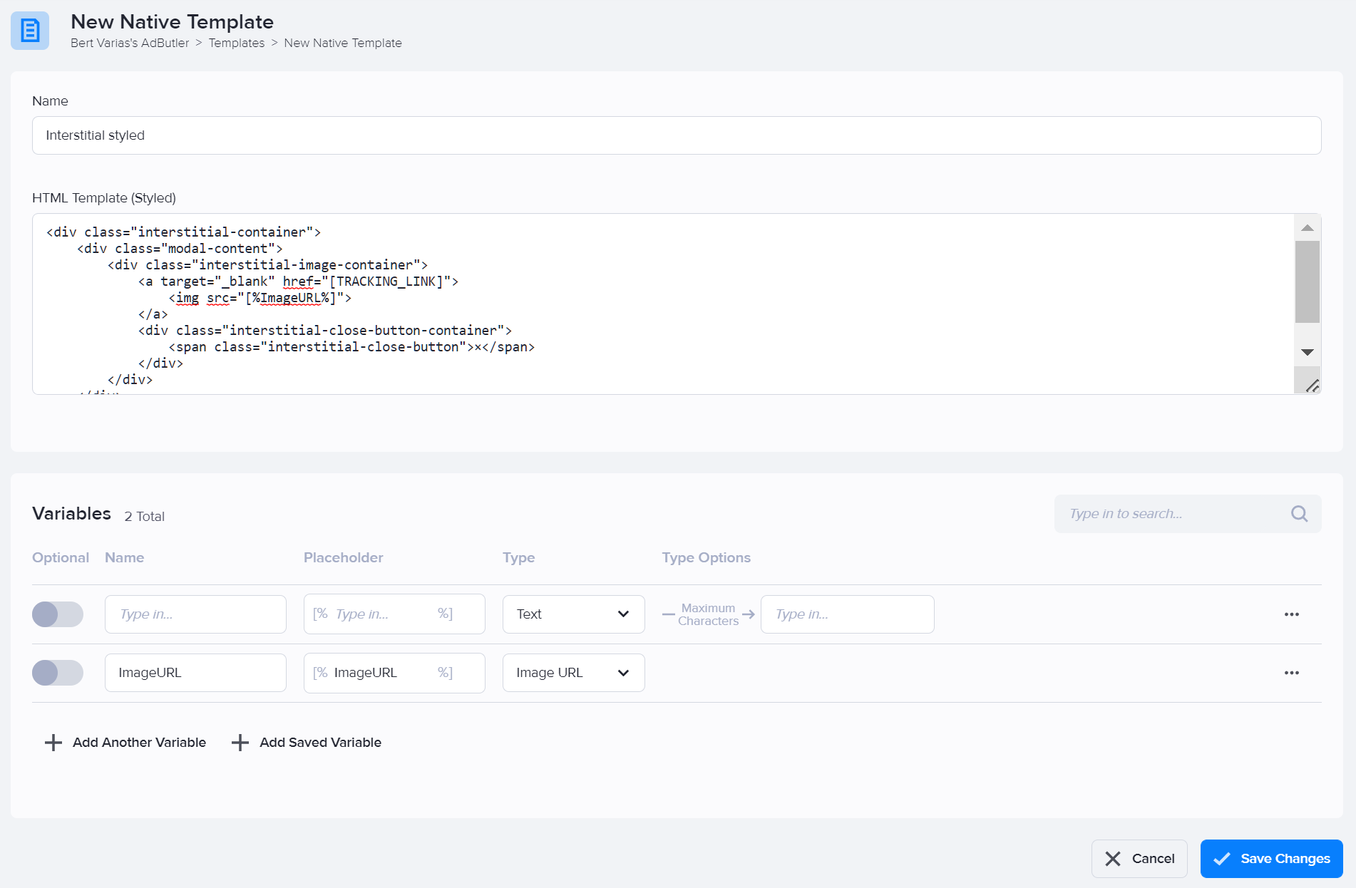 How to make styled native interstitial ads
