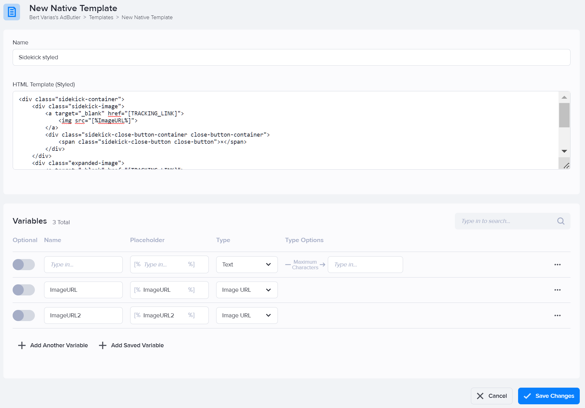 How to make styled native sidekick ads
