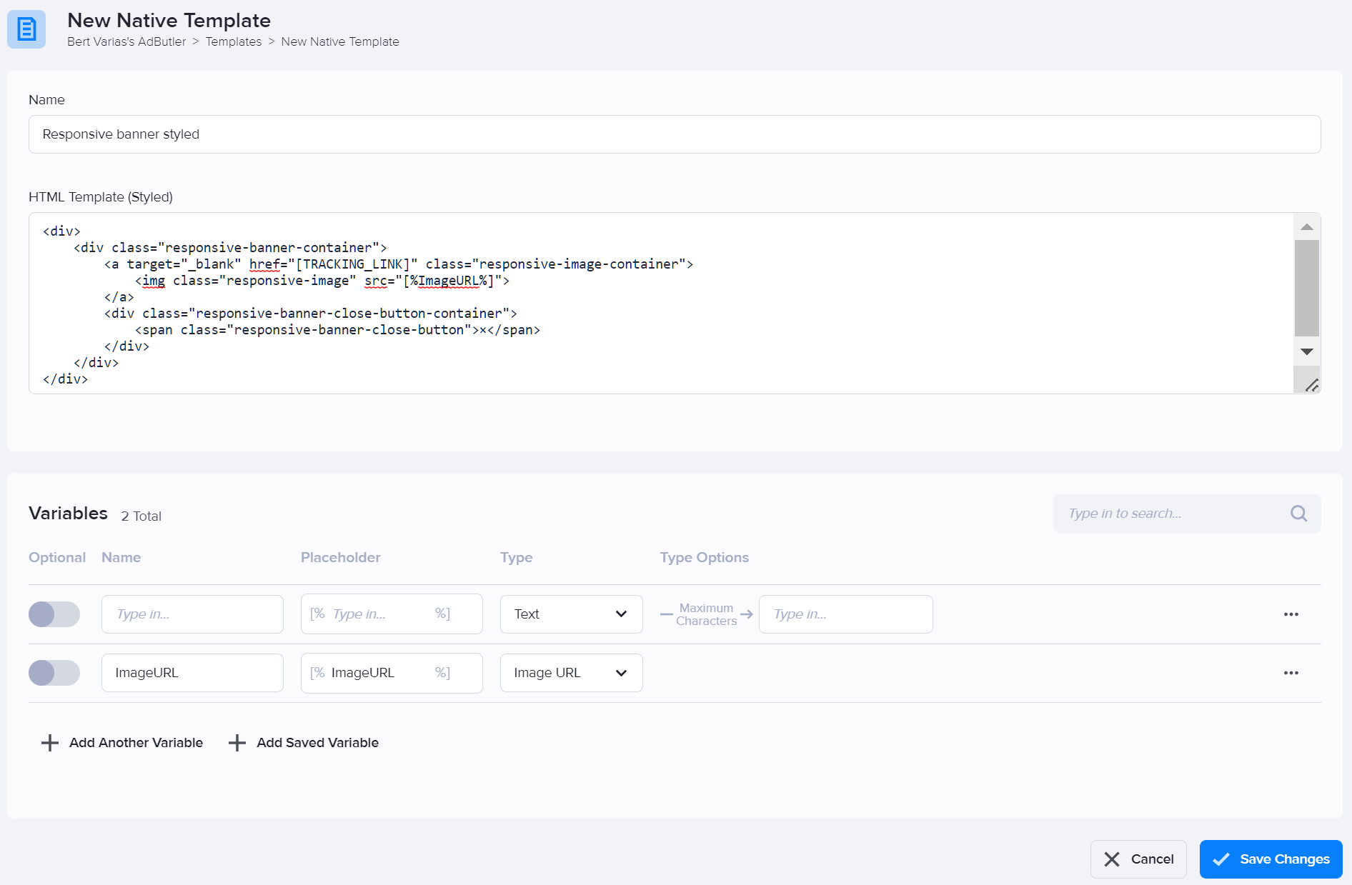 How to make styled native responsive banner ads