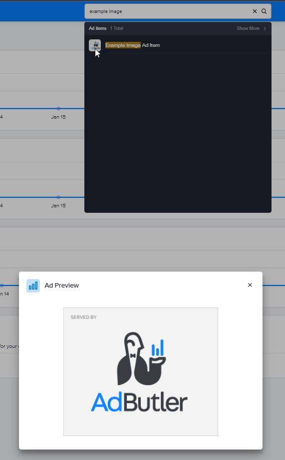 The AdButler interface