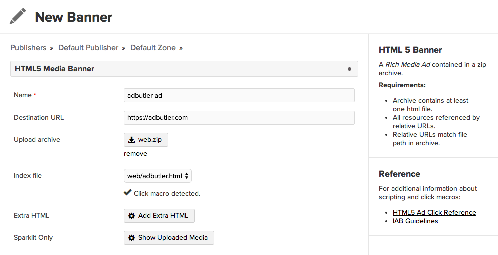 Using click macros with Adobe Edge