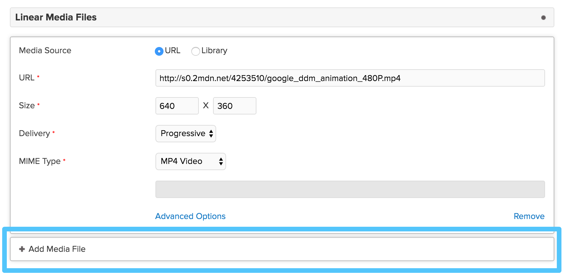 VAST file recommendations