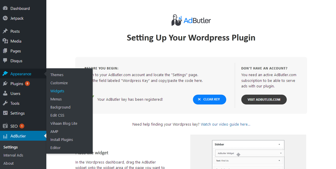 Using the AdButler Wordpress Plugin
