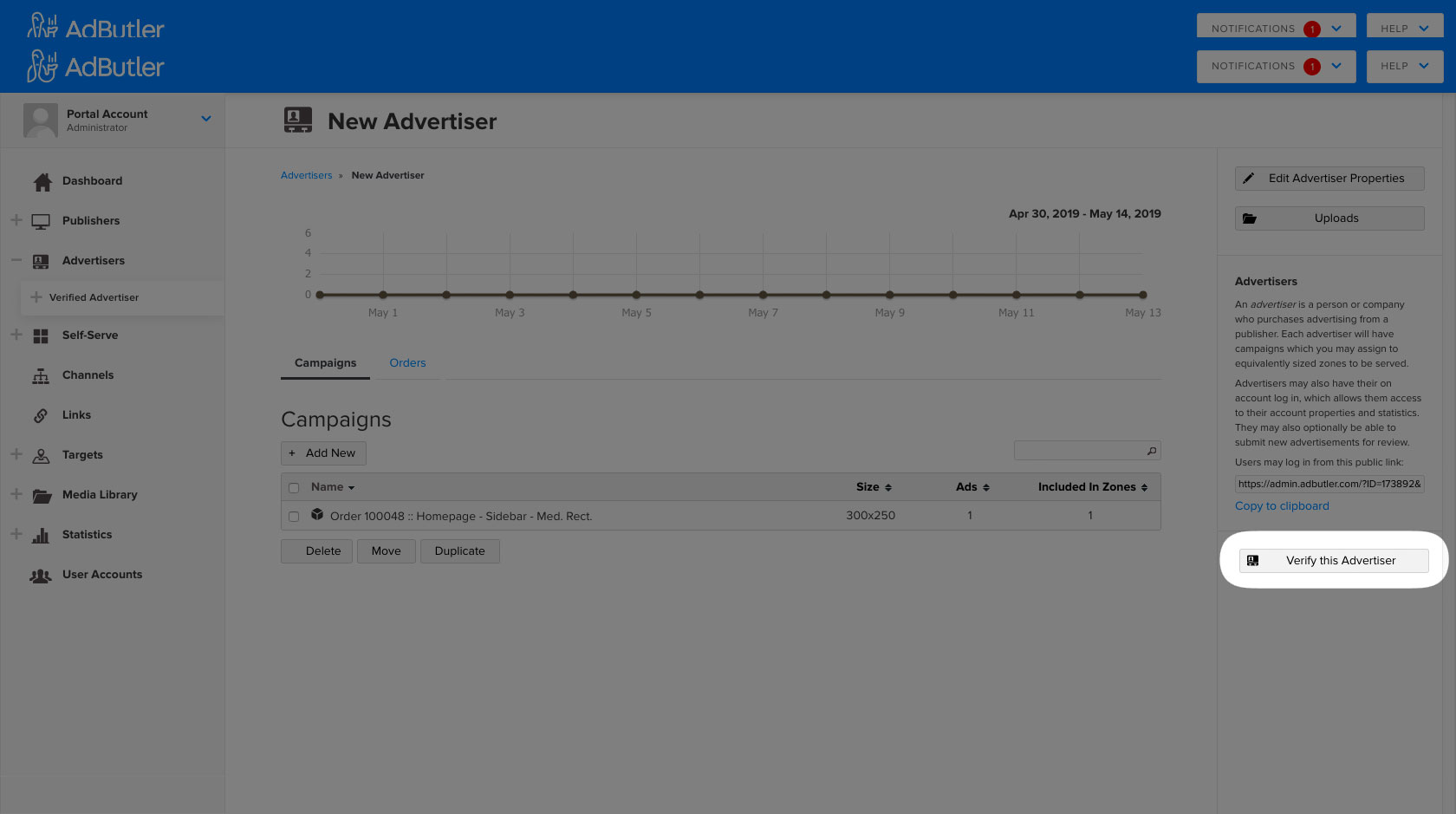 Self-Serve: Adding and Managing Advertisers