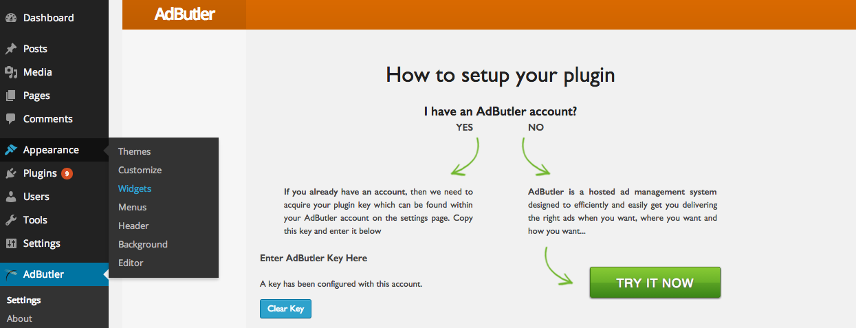 How to configure the AdButler WordPress plugin