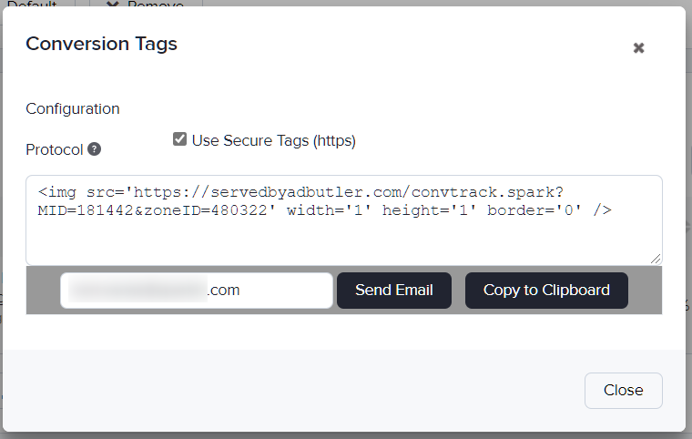 Basic conversion tracking