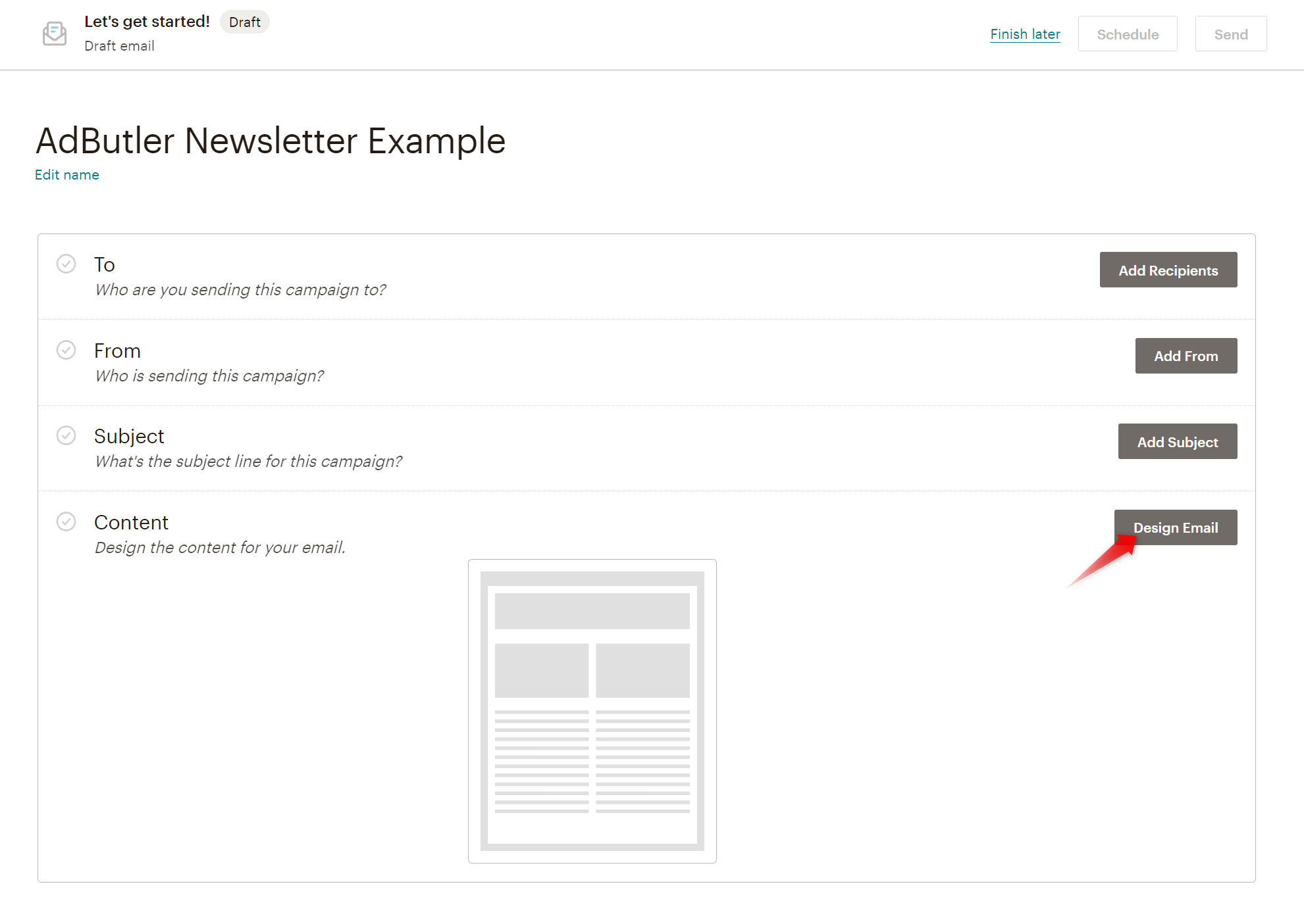 How to serve ads in an email newsletter