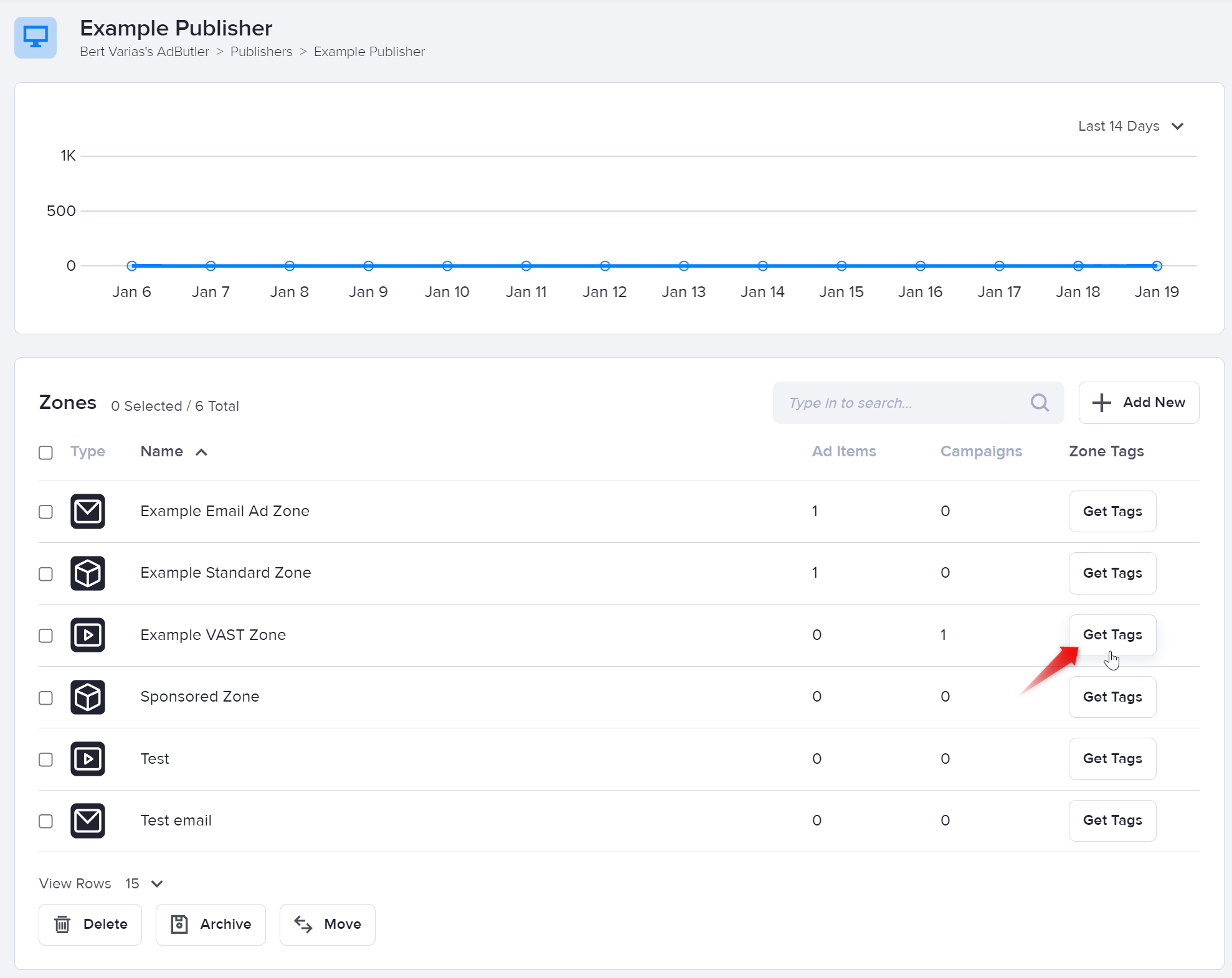 How to test a VAST zone tag