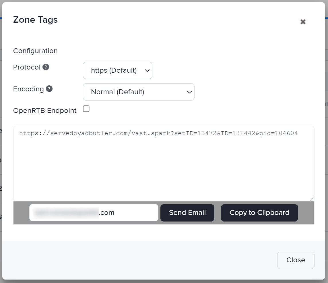 How to test a VAST zone tag